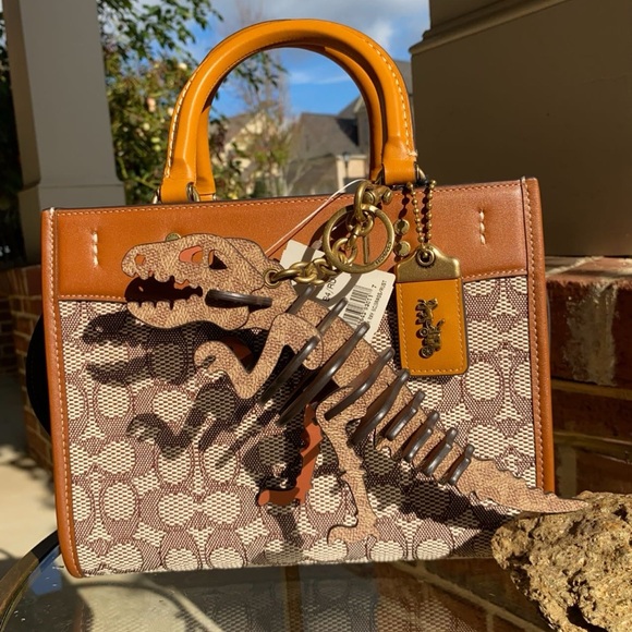 Coach | Accessories | Nwt Coach Medium Rexy Bag Charm In Signature Canvas 7553 | Poshmark